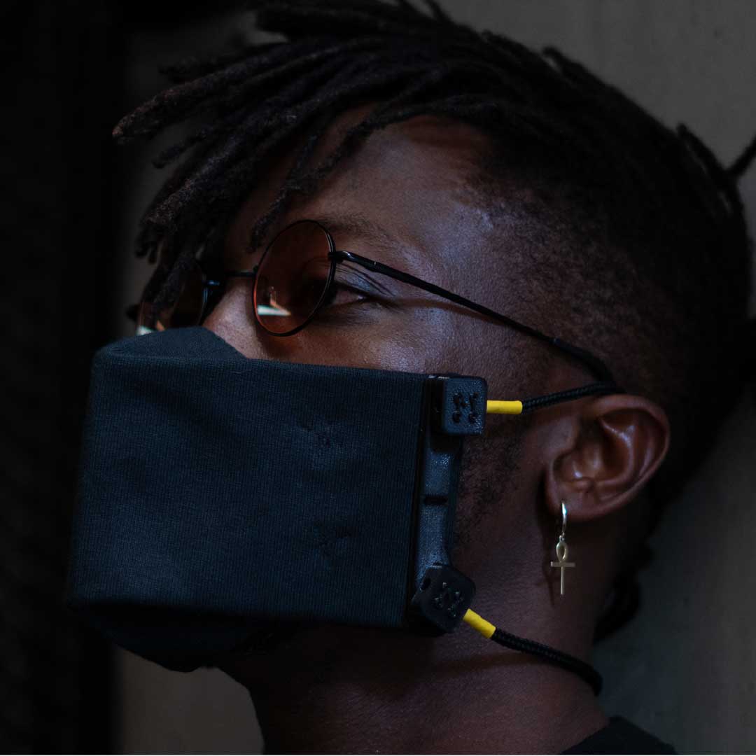 Upcycled Black Face Mask